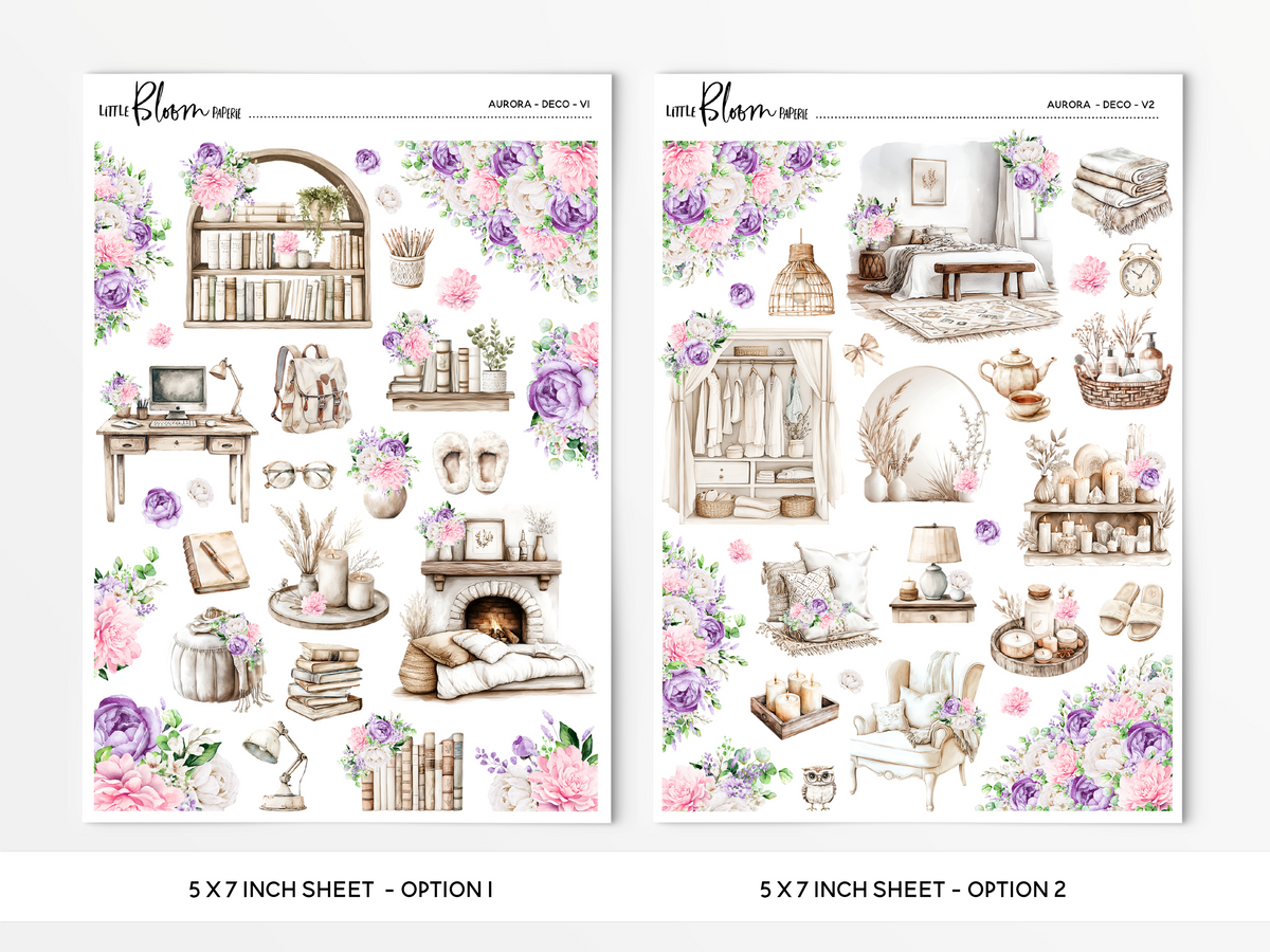 Aurora Deco | Style 1-2 – LittleBloomPaperie
