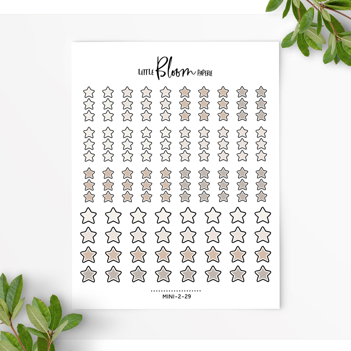 Mixed star Checklists and Individual Stars – LittleBloomPaperie