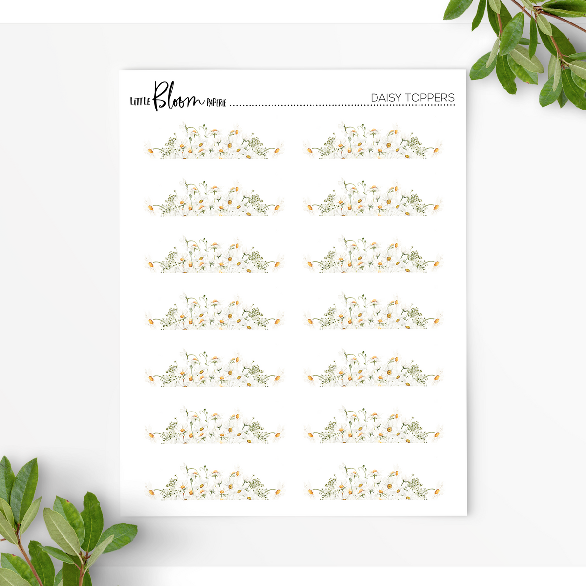 Daisy Floral Toppers – LittleBloomPaperie