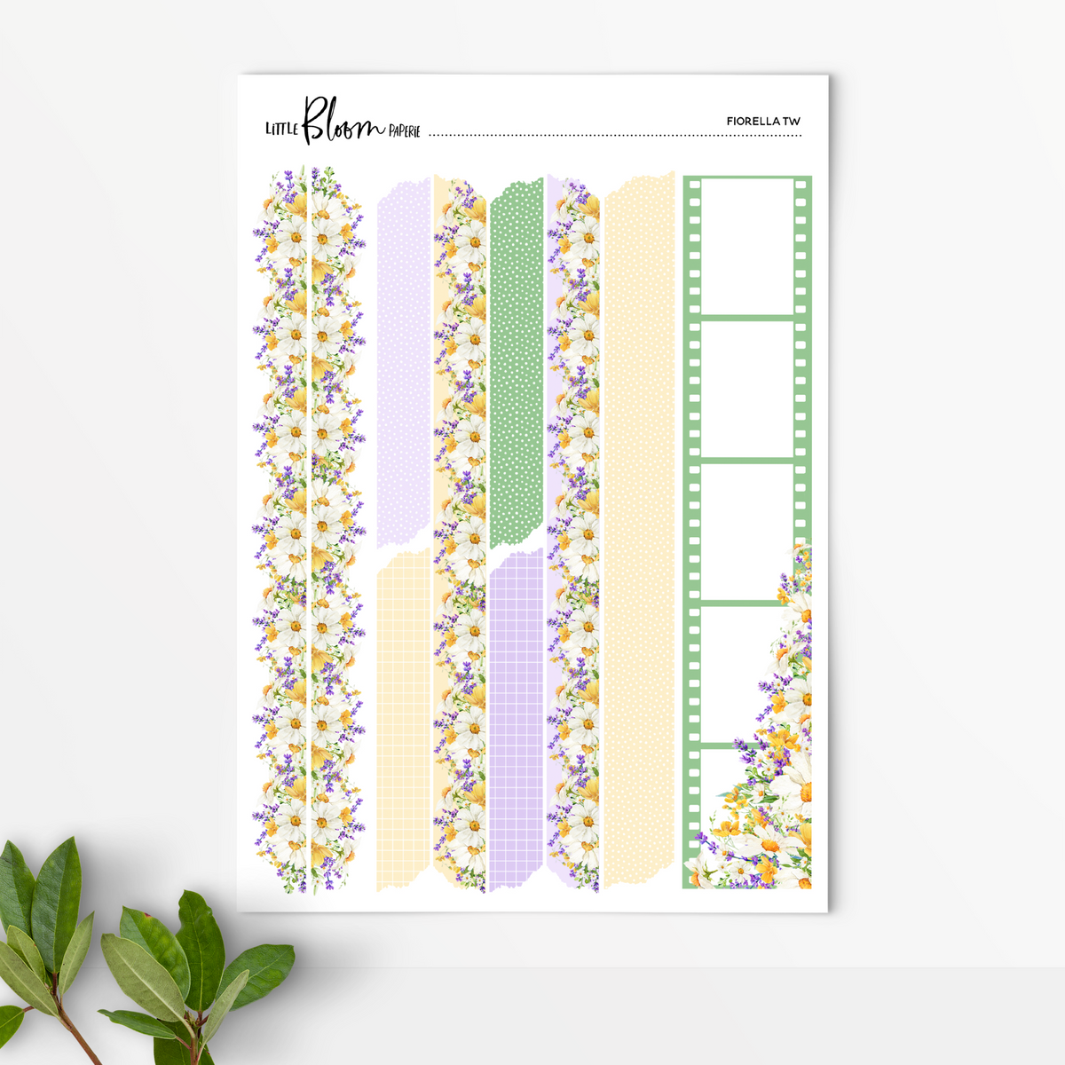 Fiorella Floral Trims/Washi/Polaroid strip – LittleBloomPaperie