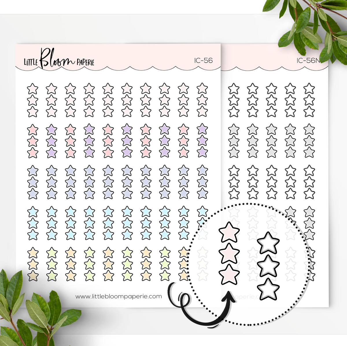 Star checklist | Cute Functional Stickers – LittleBloomPaperie