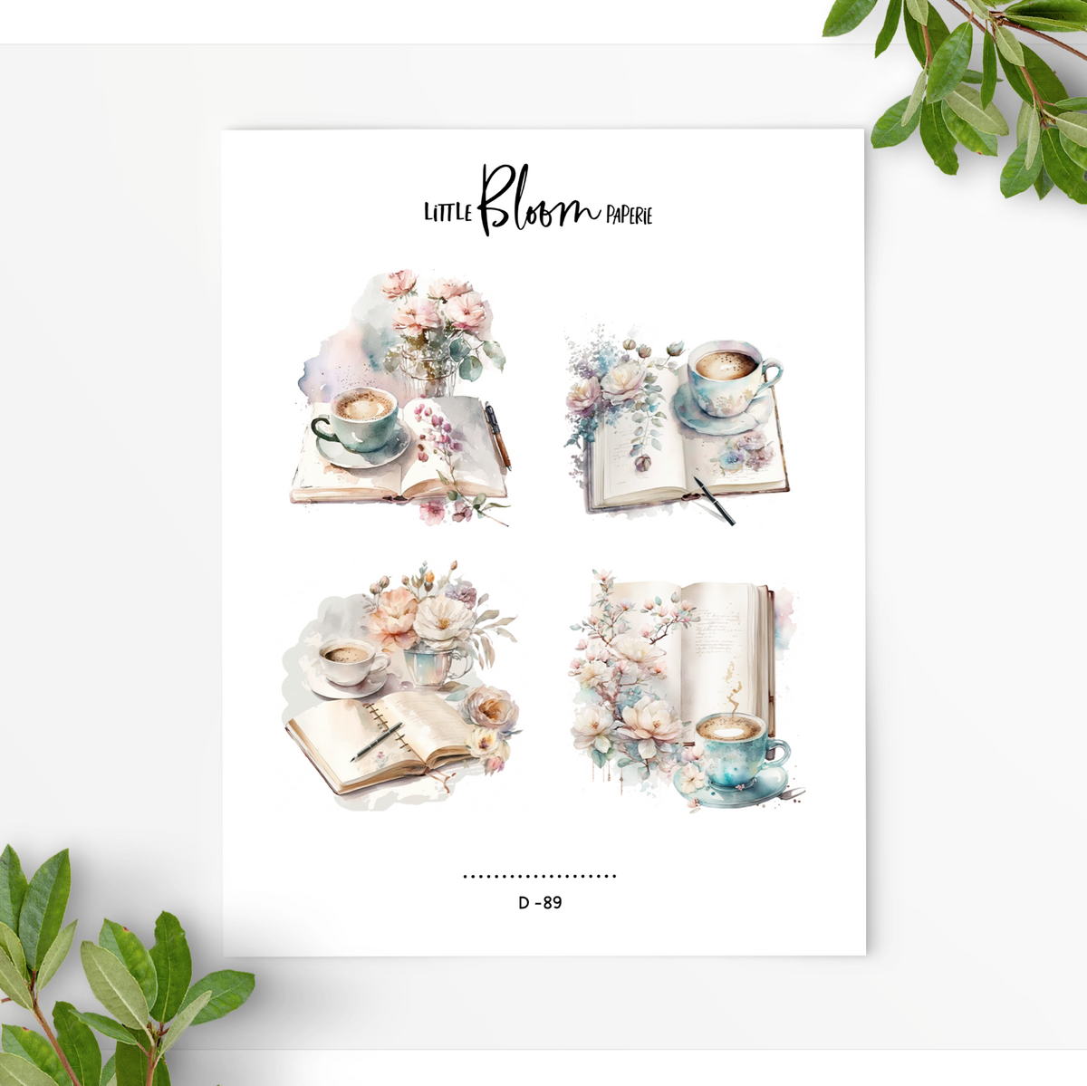 Journals and Coffee - 01 | Journaling Deco – LittleBloomPaperie