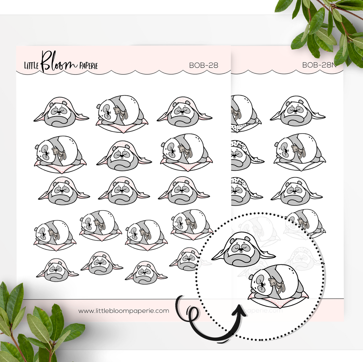 Sleeping BOB | Bob the Panda Stickers – LittleBloomPaperie