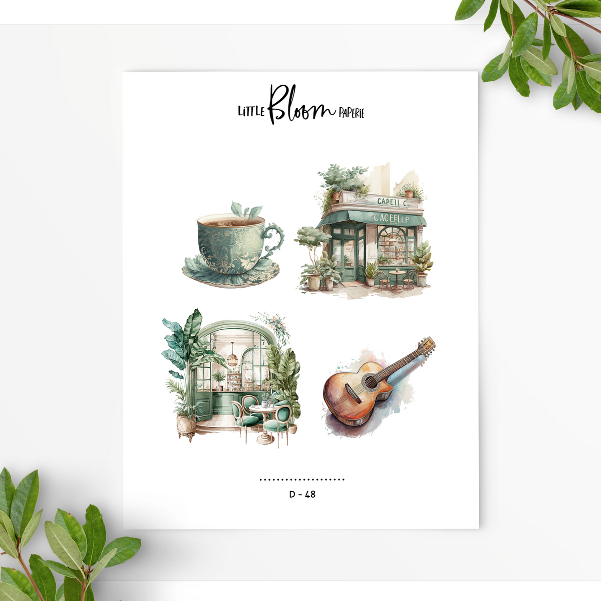 Teatime | Journaling Deco – LittleBloomPaperie